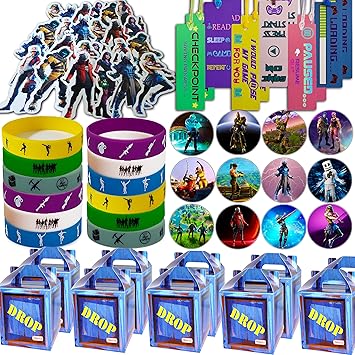 Amazon.com: Gaming Party Supplies Set - 72 Pack Video Game Birthday ...