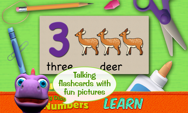 Numbers with Dally Dino - Preschool Kids Learn Counting with Flashcards, I Spy, Sort It, Match ...