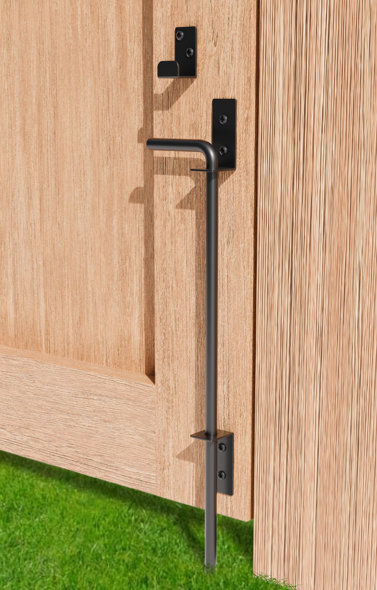 Amazon.com: 18" Heavy Duty Cane Bolt Gate Drop Rod Extra Thick Hardware ...