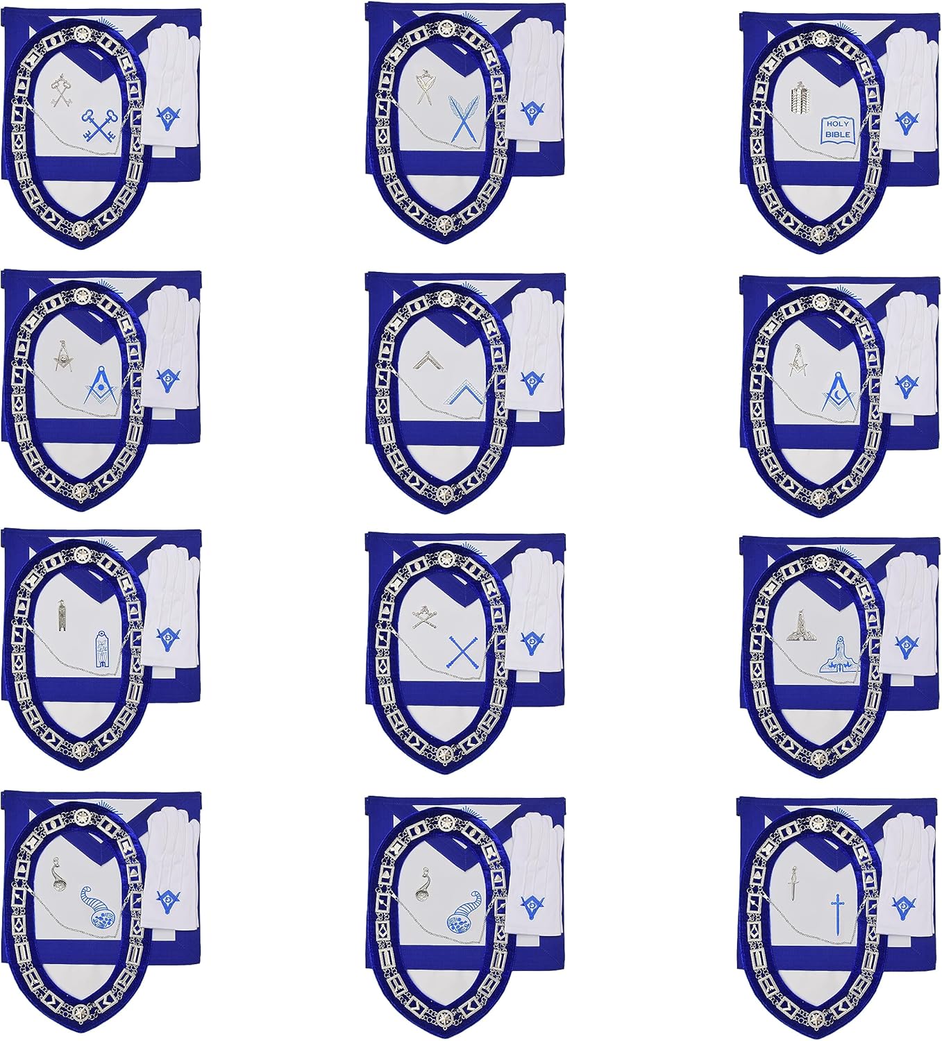 Amazon.com: EPIGEAN 12 Pcs Blue Lodge Masonic Regalia Master Mason ...