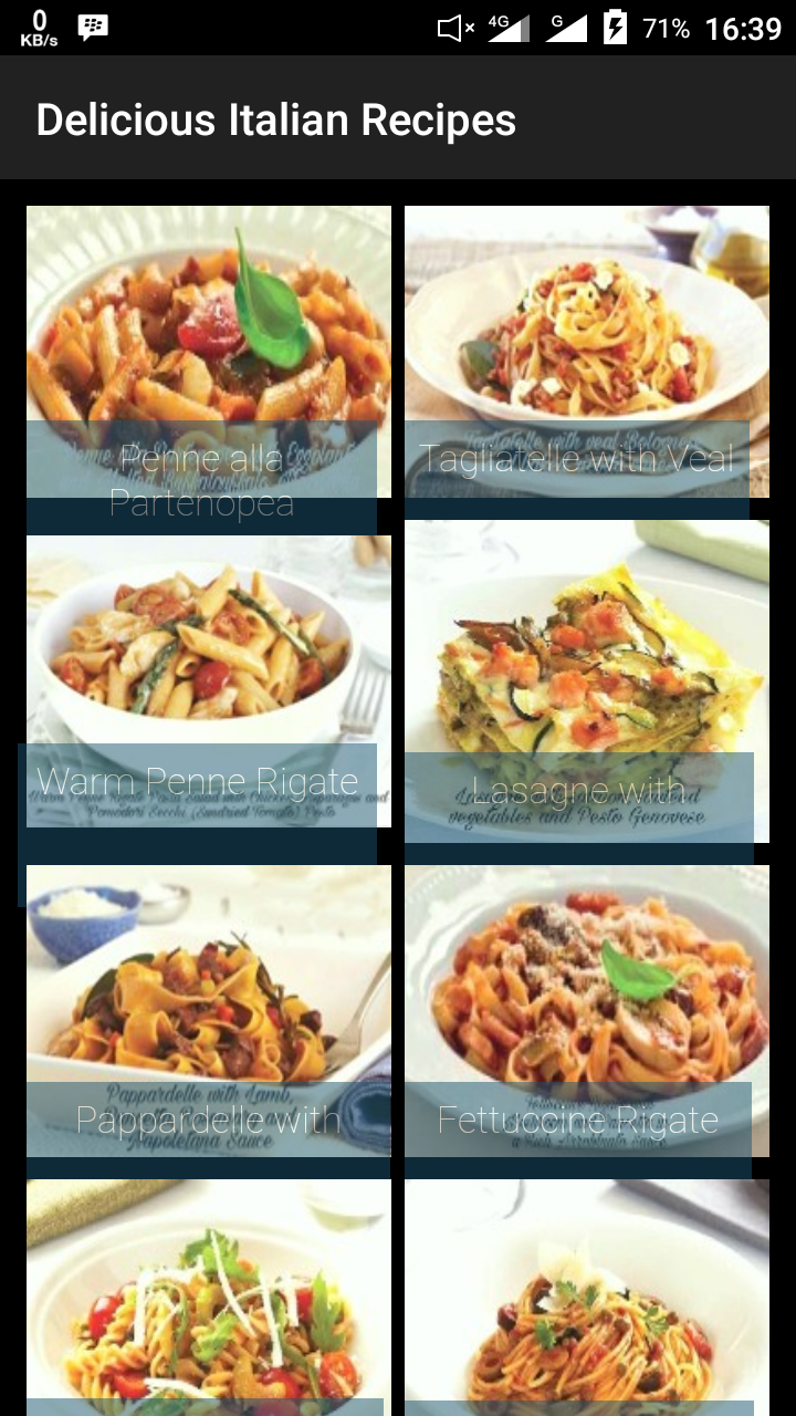 Delicious Italian Recipes - App on Amazon Appstore