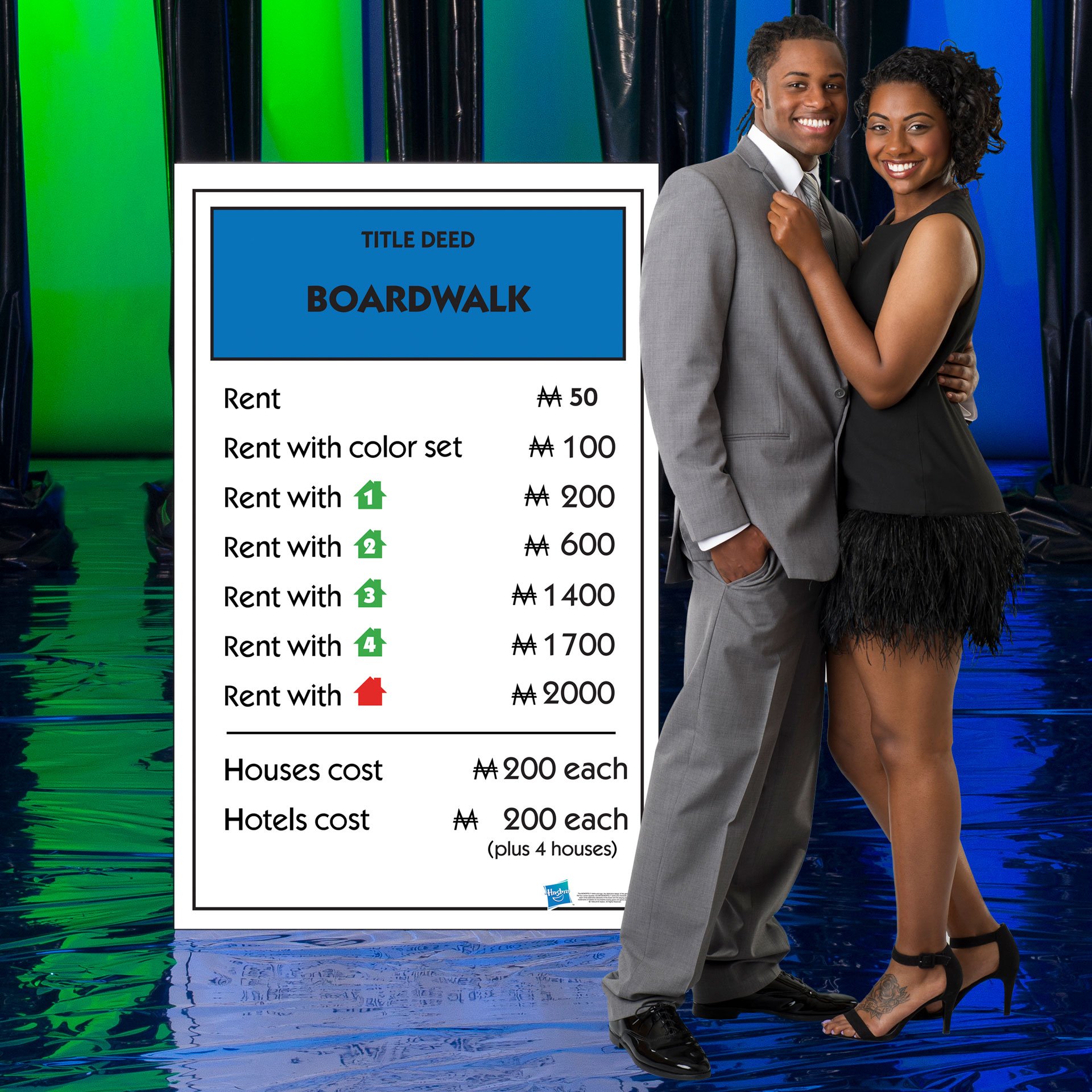 Buy 4 ft. 6 in. Monopoly Boardwalk Property Standee Standup Photo Booth ...