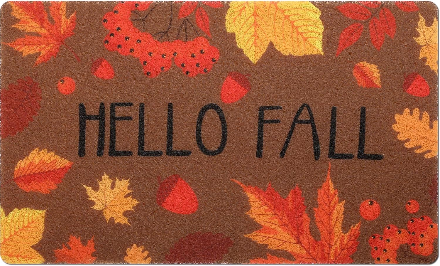 Amazon.com : Mindsoft Hello Fall Welcome Doormat Thanksgiving Autumn ...