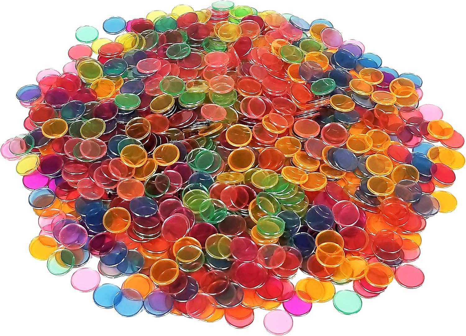 MR CHIPS Plastic Magnetic Bingo Chips - Metal Edge - Mix Color - 1001 ...