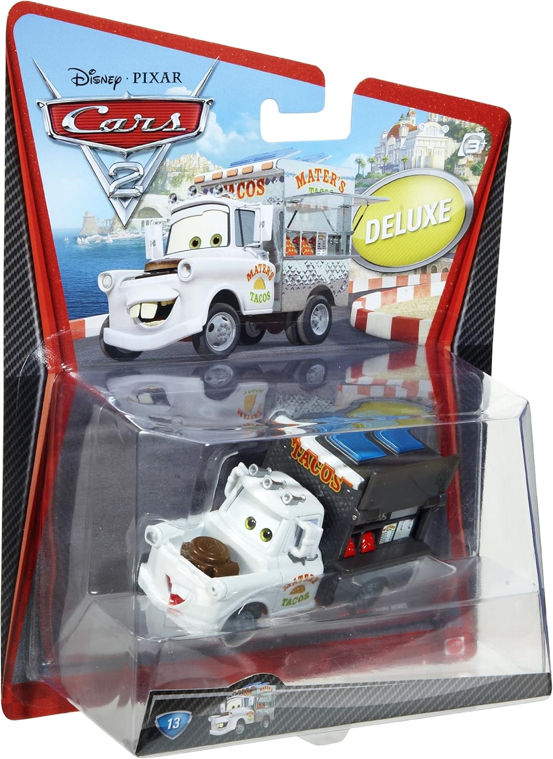 Disney Pixar Cars 2 Oversize Deluxe Diecast - Taco Truck Mater : Amazon ...