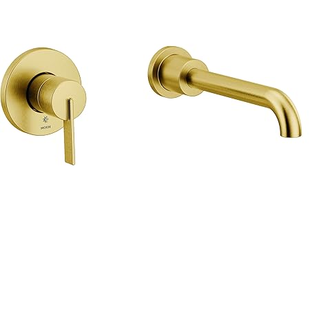 Moen WT6221BG CIA Single Handle Wall Mount Filler High Flow Tub Faucet ...