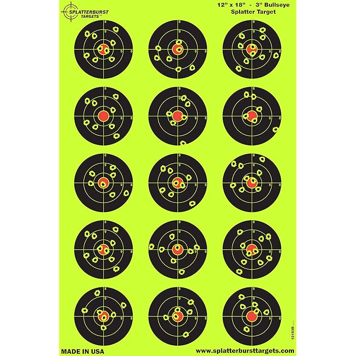 Buy 25 Pack - 12 x 18 inch - 3 inch Bullseye SPLATTERBURST Reactive ...