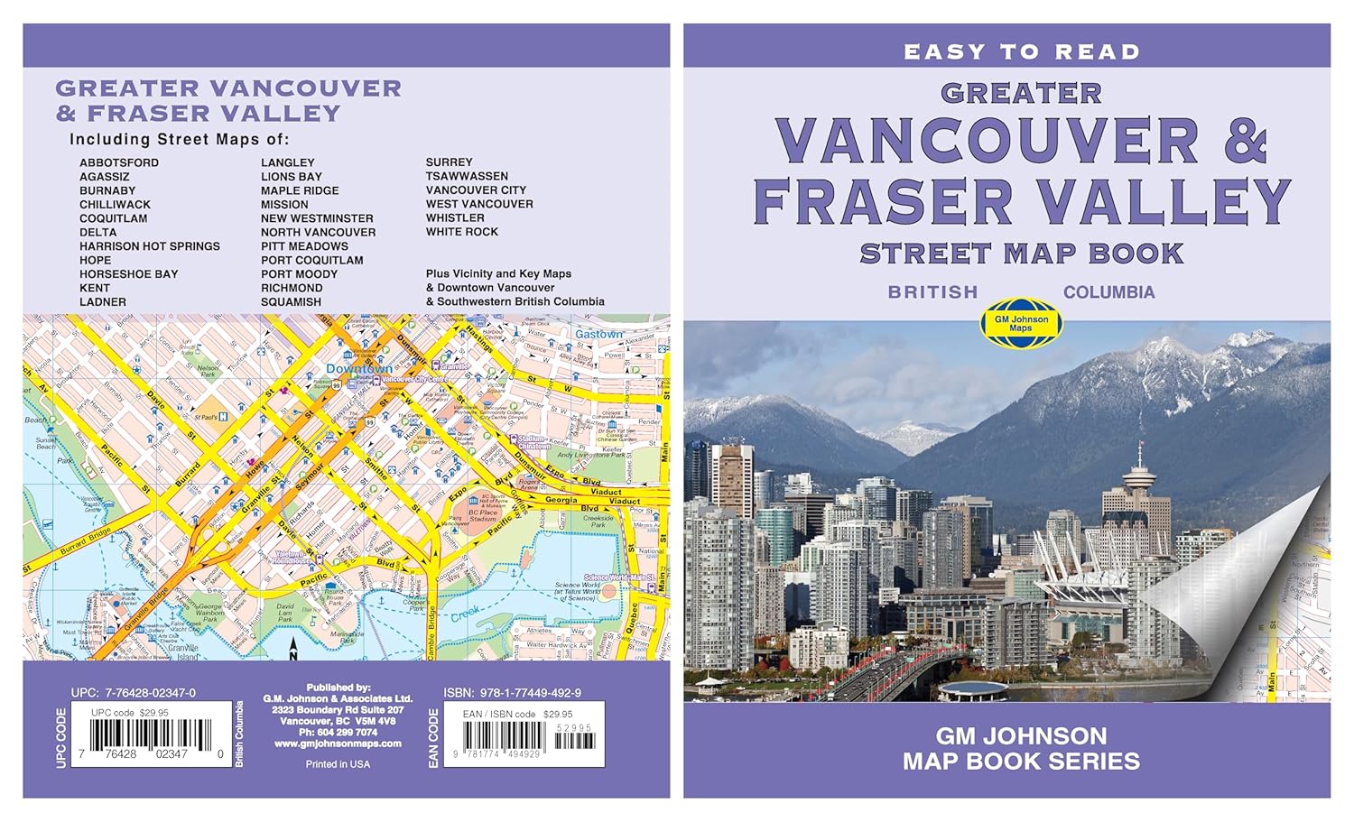 Vancouver, Greater & Fraser Valley, BC Street Map Book: Lucidmap / GM ...