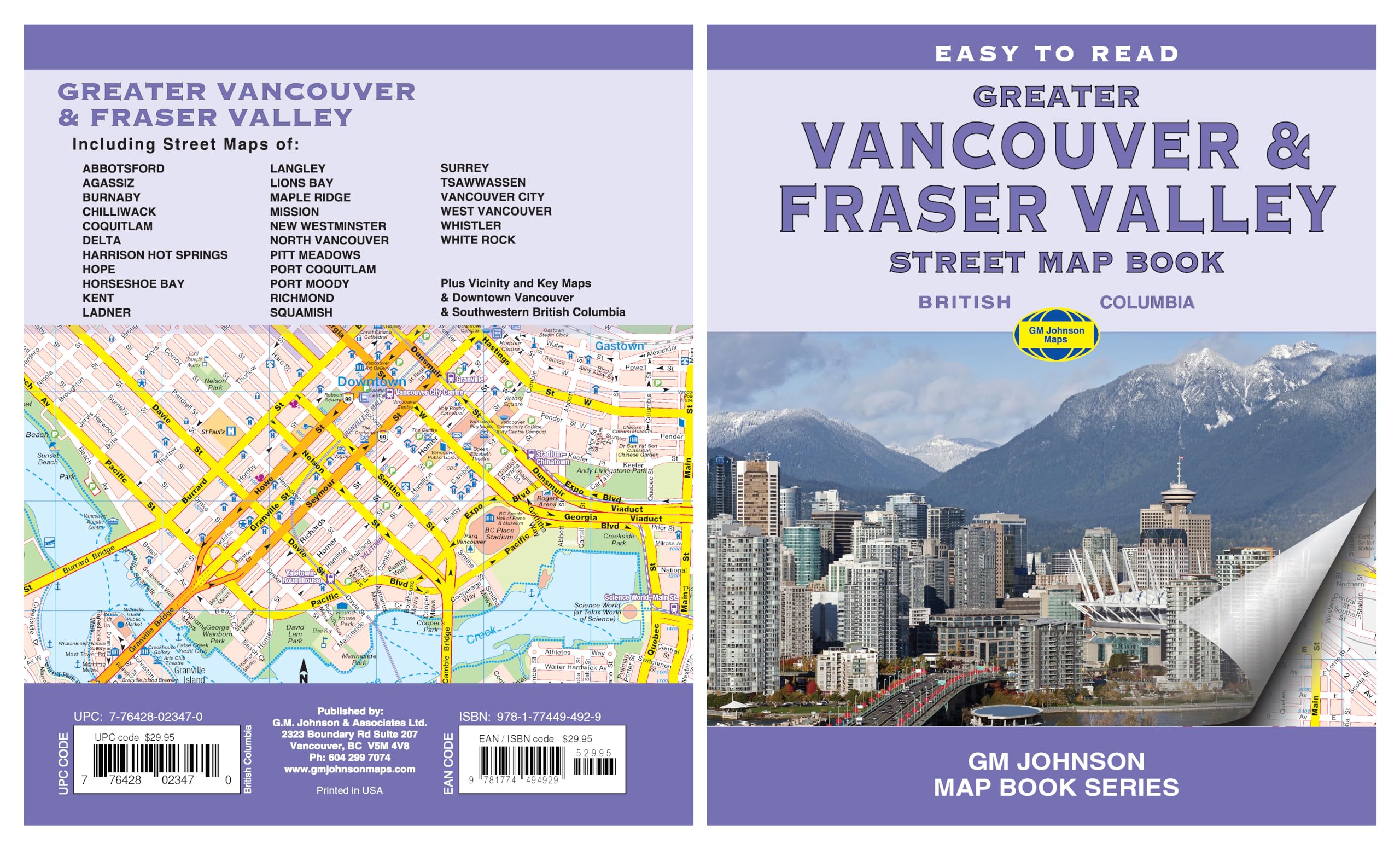 Vancouver, Greater & Fraser Valley, BC Street Map Book: Lucidmap / GM ...