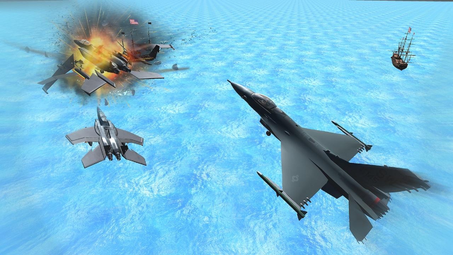 Real Naval Flying Jet War 3D - App on Amazon Appstore