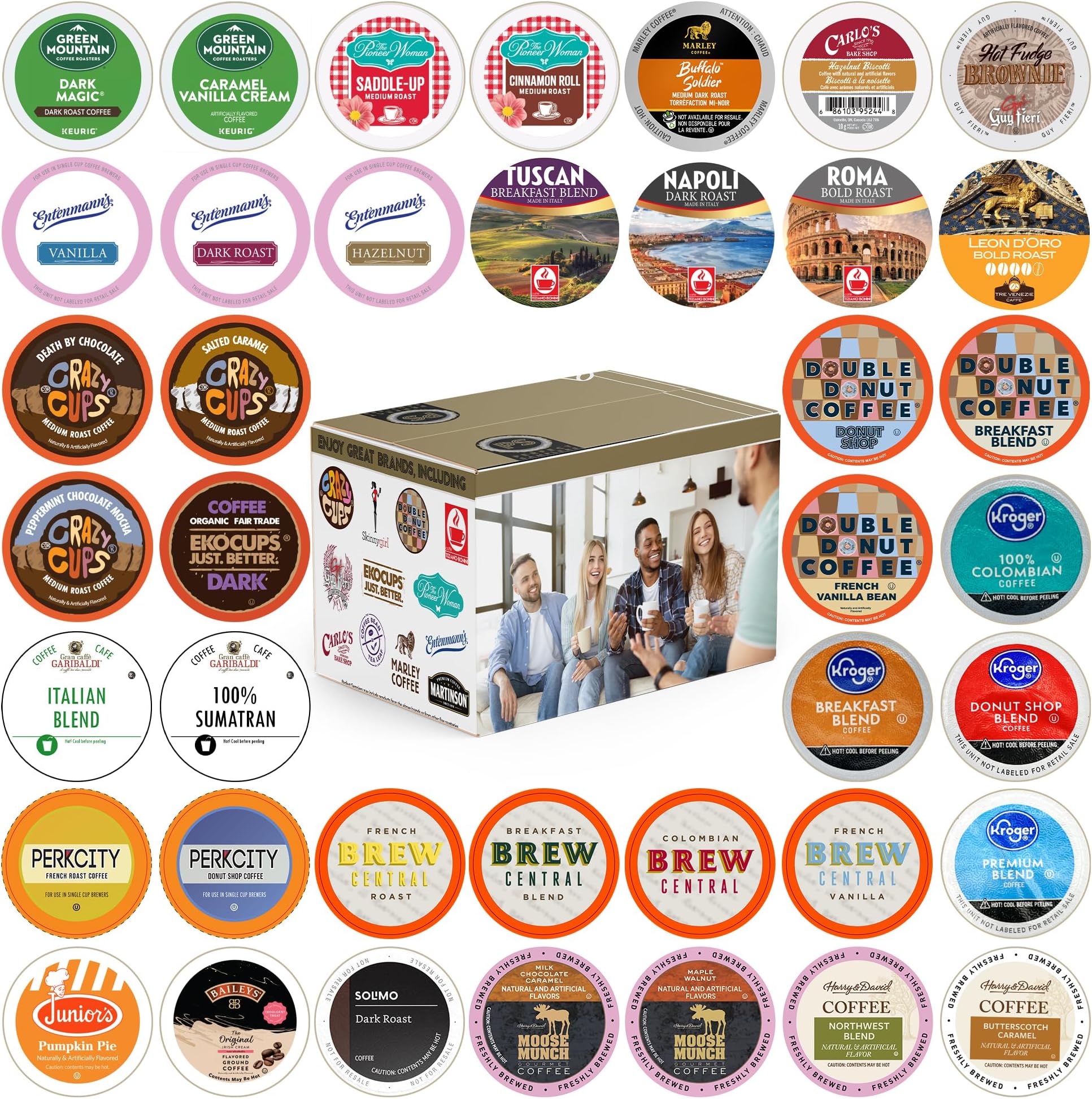 Amazon.com: Coffee Pods Variety Pack Sampler, Coffee Lovers Single ...