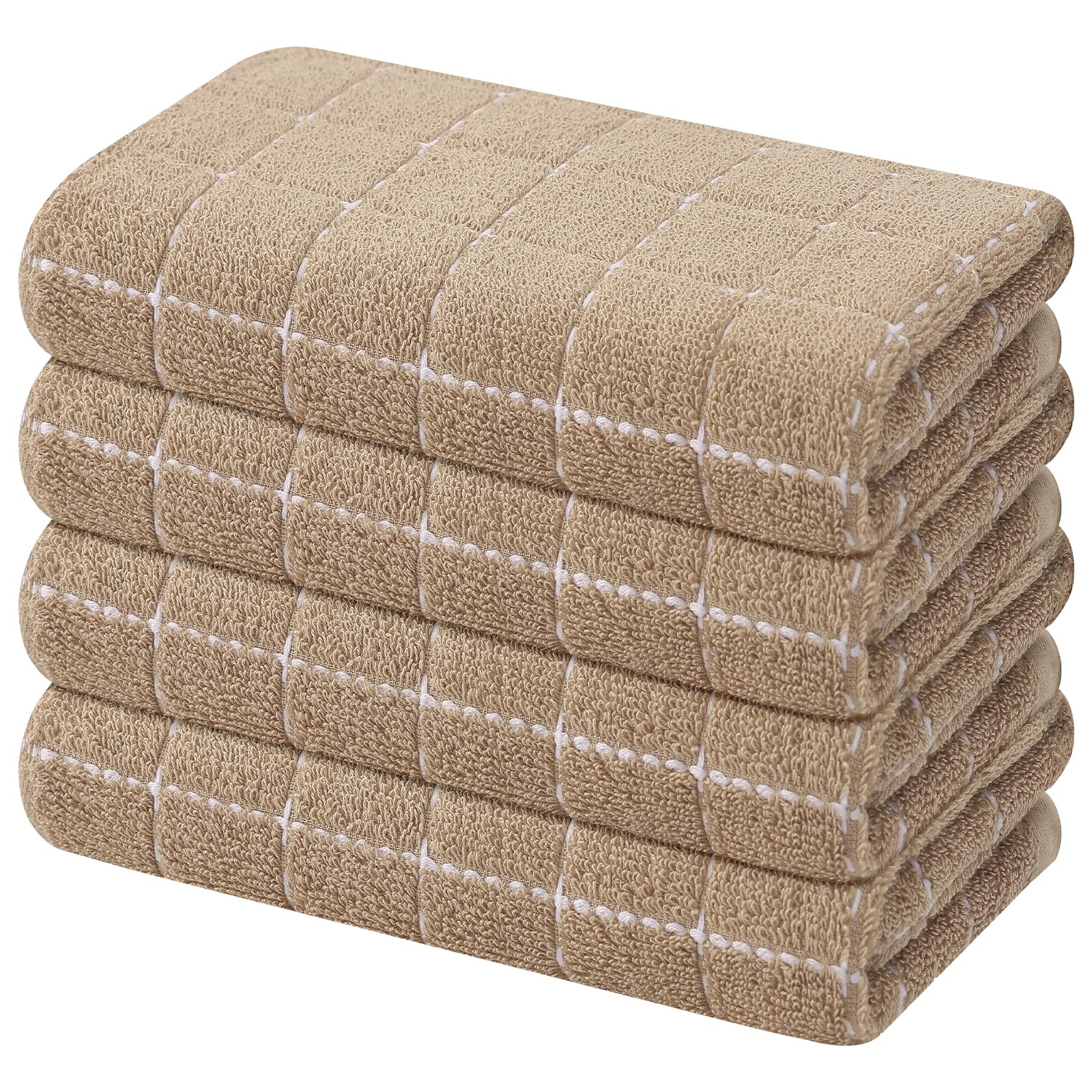Amazon.com: Mordimy 100% Cotton Terry Cloth Kitchen Towels, Super Soft ...