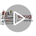 Amazon.com: Sakugi Shoe Rack with Non-Woven Fabric - 3-Tier Shoe ...