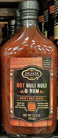 Amazon.com : Private Selection Hot Huli Huli & Rum Craft BBQ Sauce 15 ...