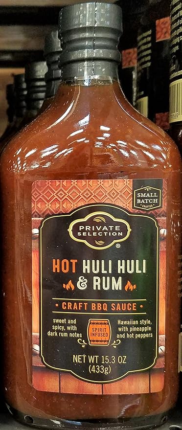 Amazon.com : Private Selection Hot Huli Huli & Rum Craft BBQ Sauce 15 ...