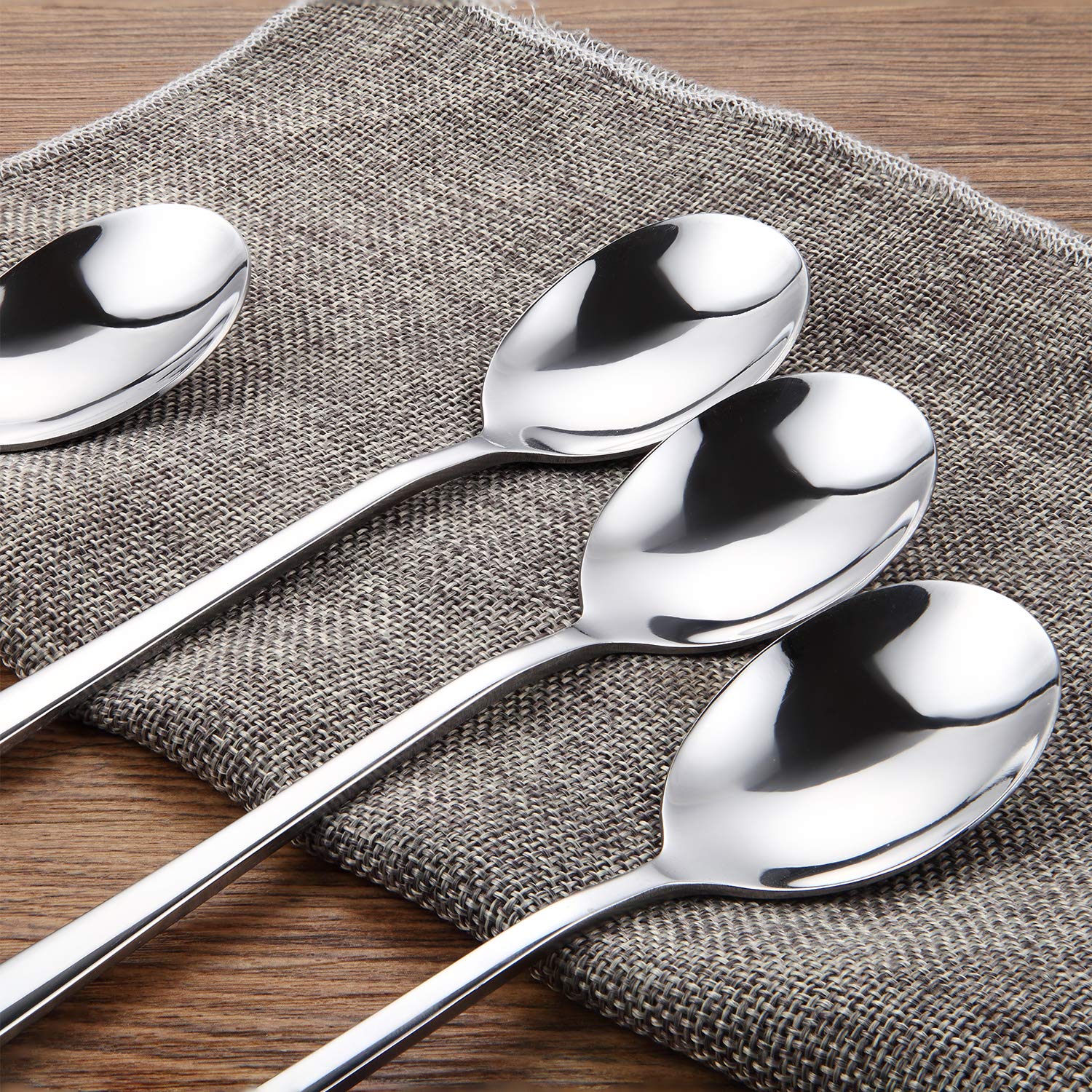 Snapklik.com : AXIAOLU Spoons, Korean Soup Spoons,Stainless Steel Spoon