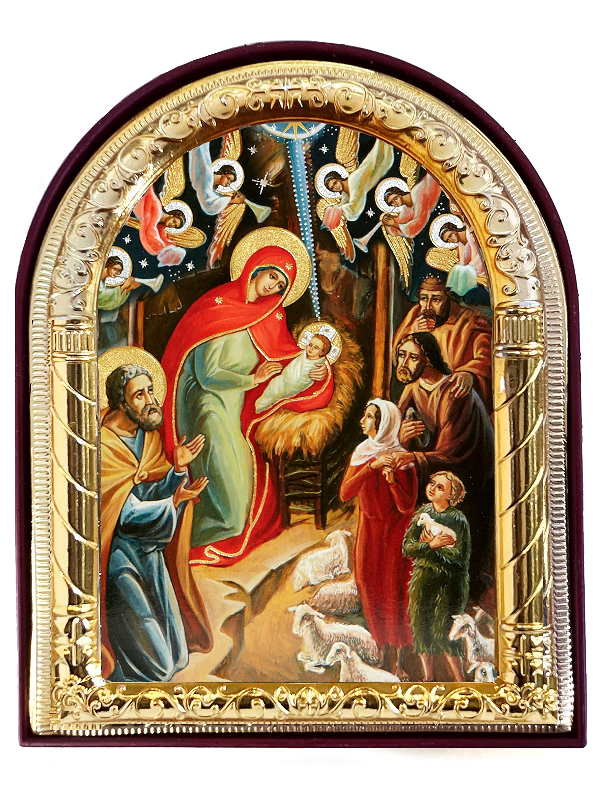 Amazon.com: Nativity Scene Christmas Icon Catholic Orthodox Christian ...