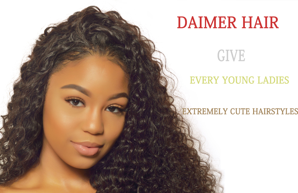 DAIMER Brazilian Deep Wave Bundles 16 18 20 Inch Natural Color 10A Grade Unprocessed Virgin ...