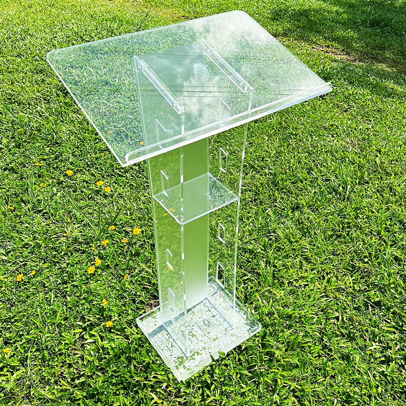 Fudatong Mobile Detachable Acrylic Transparent Curved Podium for ...