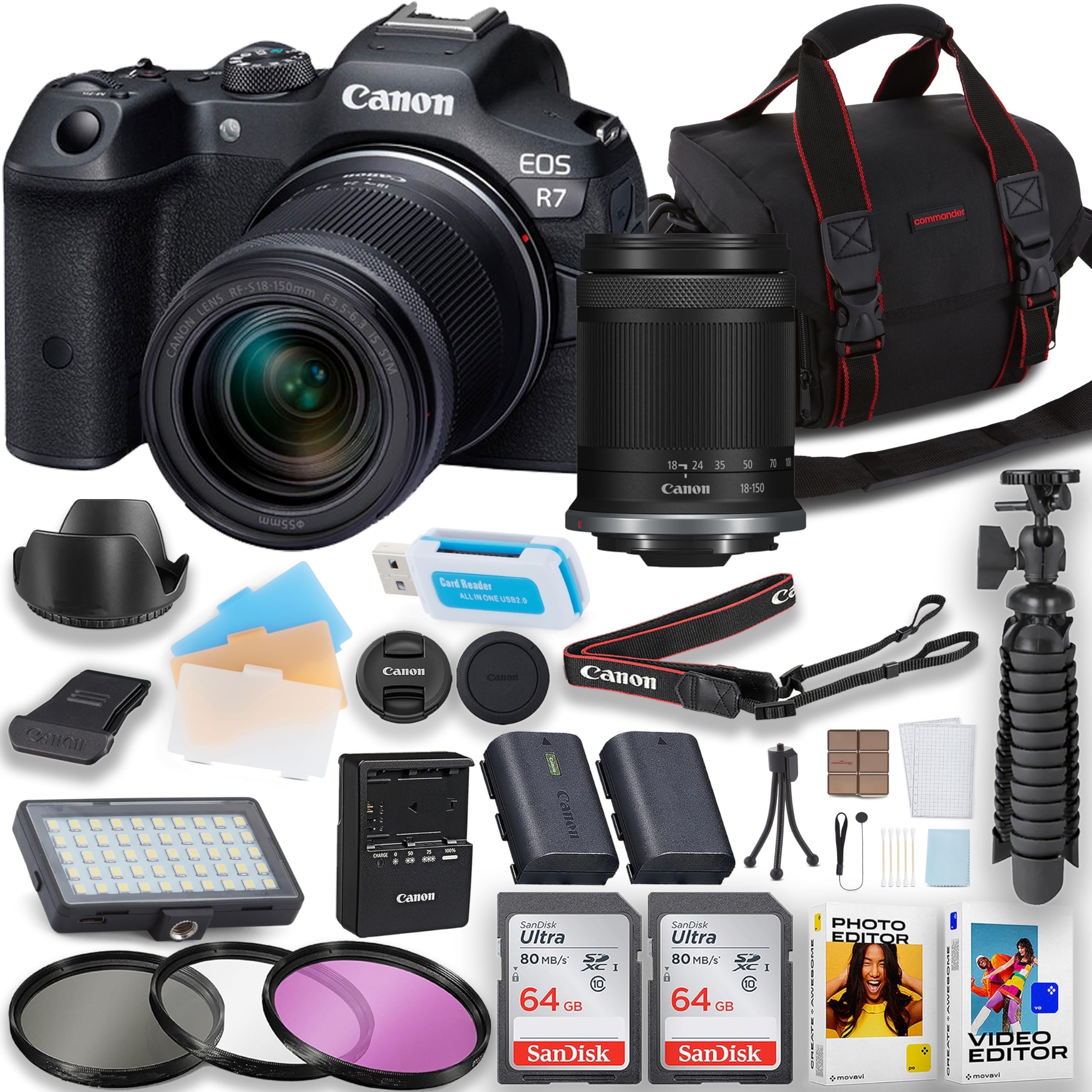 Amazon.com : Canon EOS R7 Mirrorless Camera with Canon RF-S 18-150mm is ...