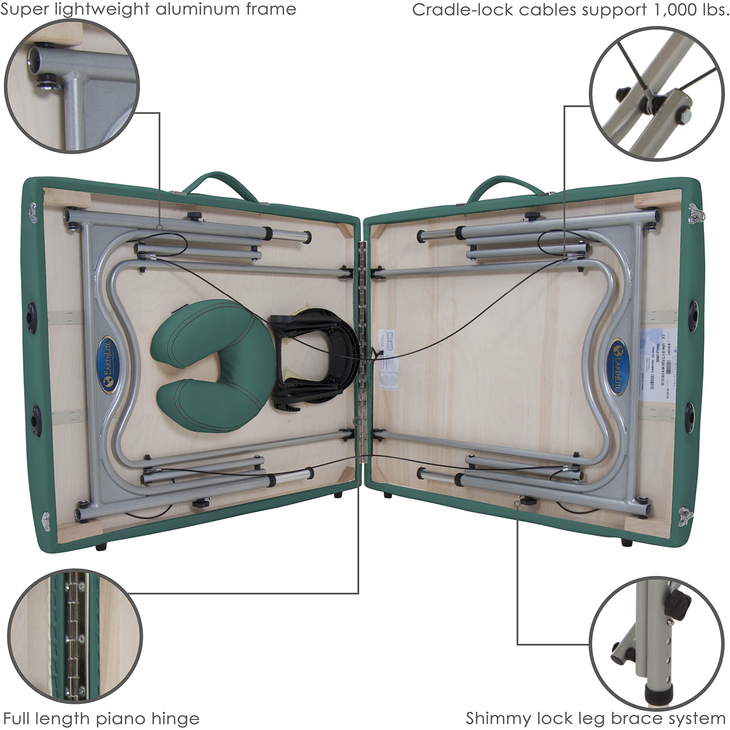 Snapklik.com : EarthLite Portable Massage Table Luna - 30" Wide, CFC ...