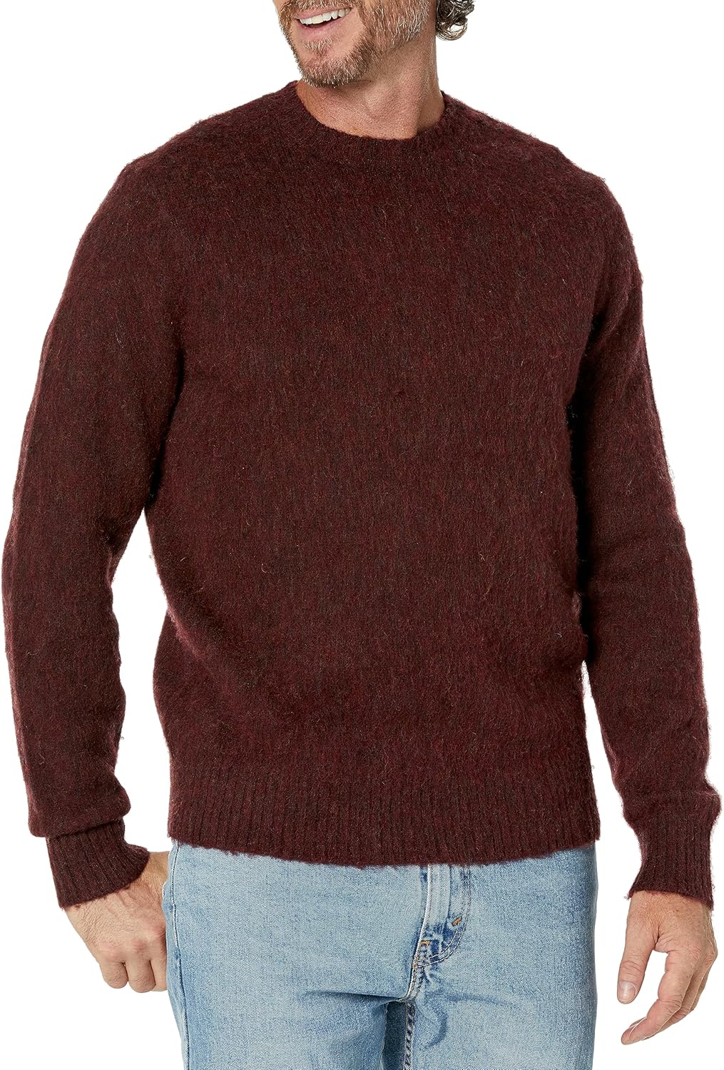 Brooks Brothers Men's Brushed Wool Crew Neck Sweater at Amazon Men’s ...