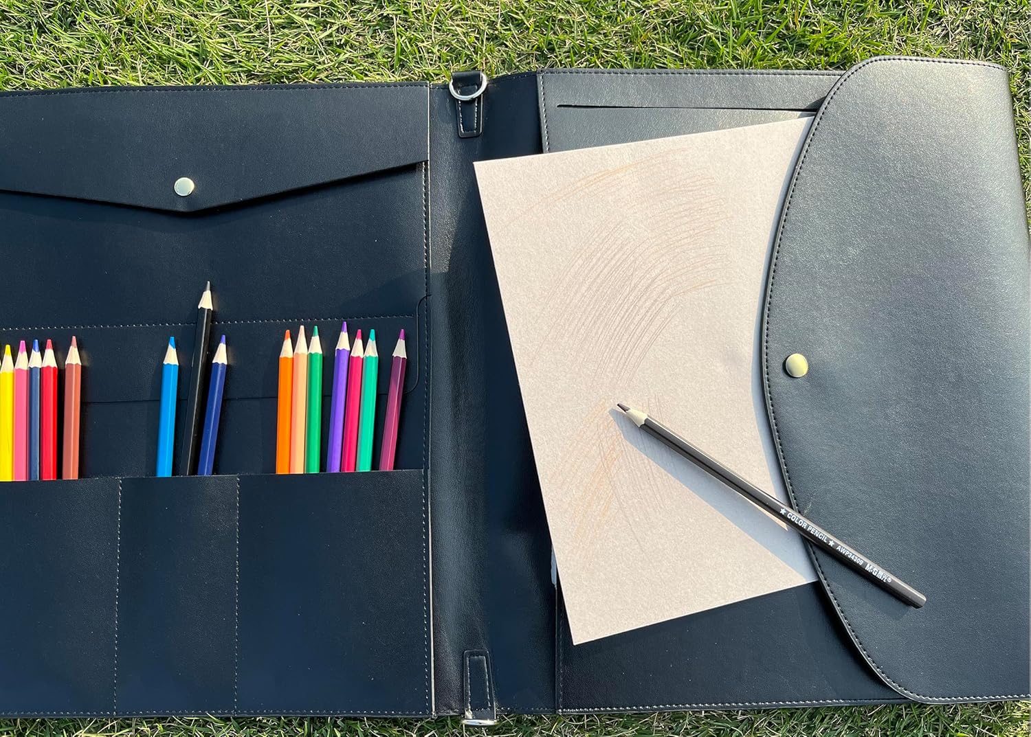 Amazon.com: Sketchbook Cover with Pencil Holder, Artist Sketchbook ...