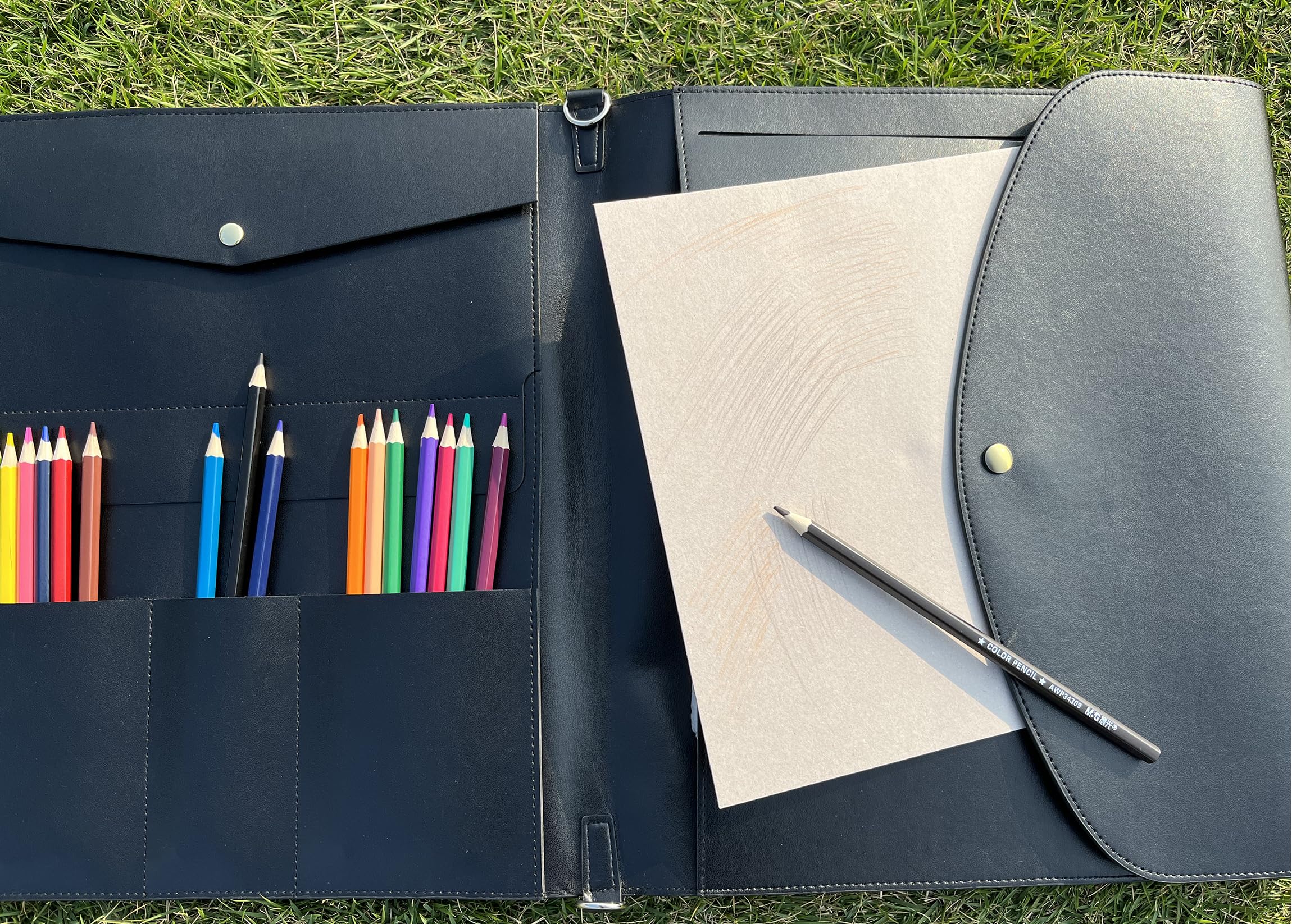 Amazon.com: Sketchbook Cover with Pencil Holder, Artist Sketchbook ...