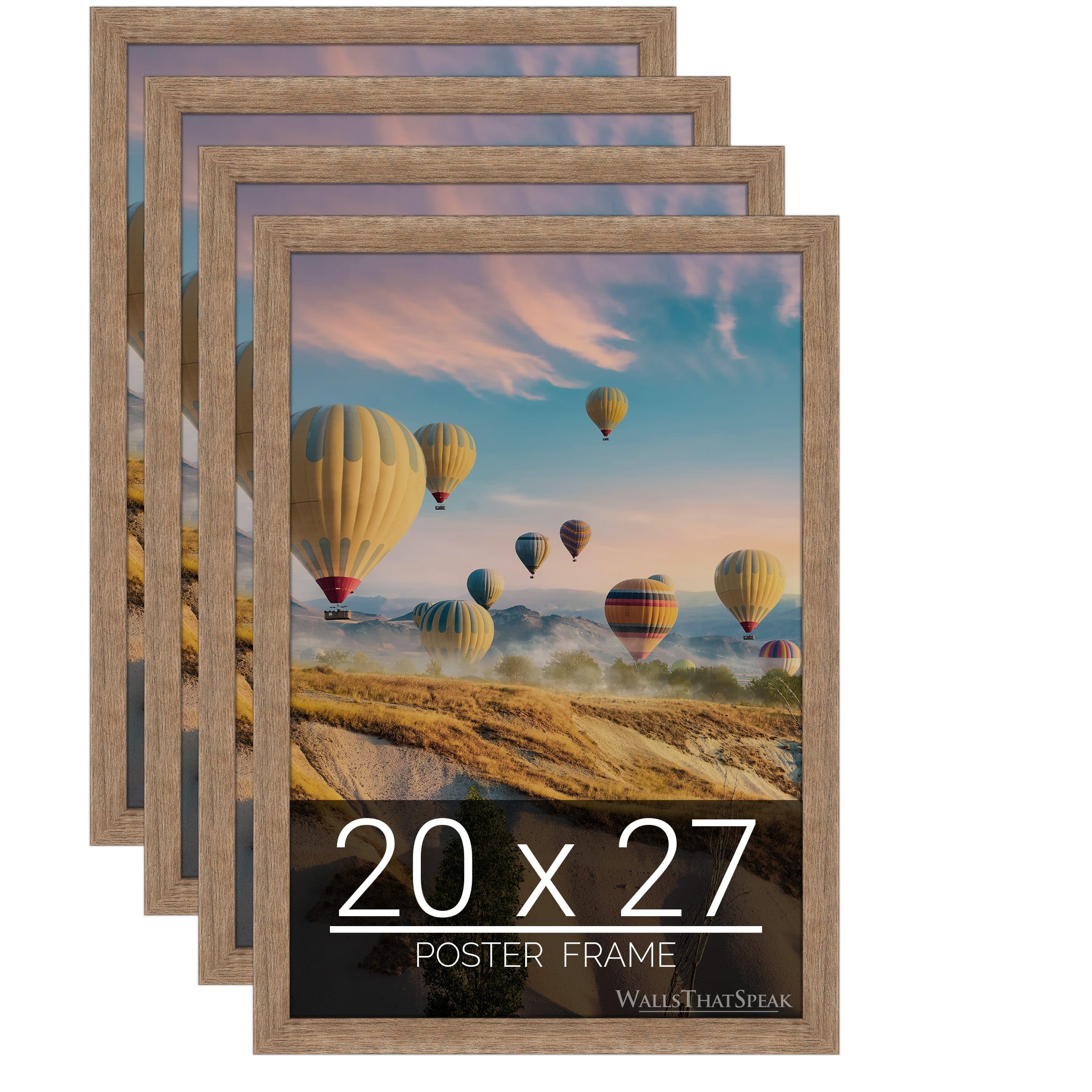 Amazon.com - wallsthatspeak 20x27 Brown Barnwood Picture Frame for ...