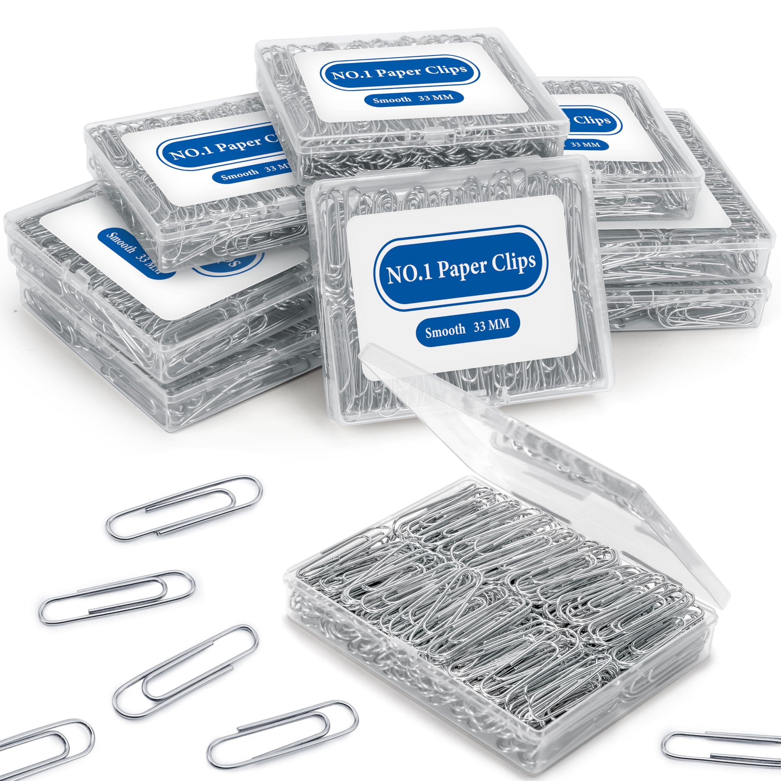 Amazon.com : #1 Paper Clips, 2000 PCS Medium Paper Clips (10 Boxes of ...