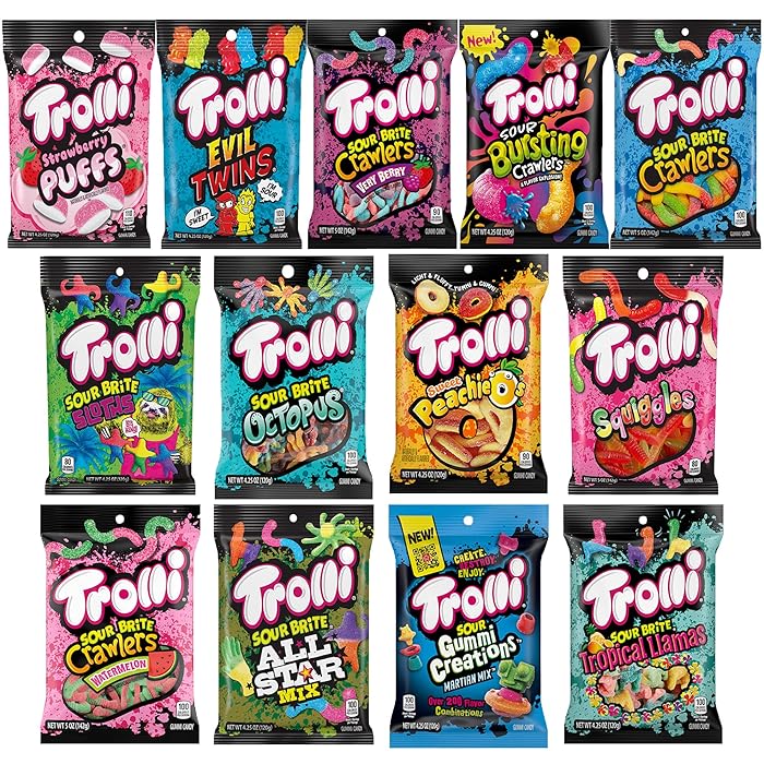 Buy "Trolli Gummies Mega Variety Share Pack - 13 different flavors of ...