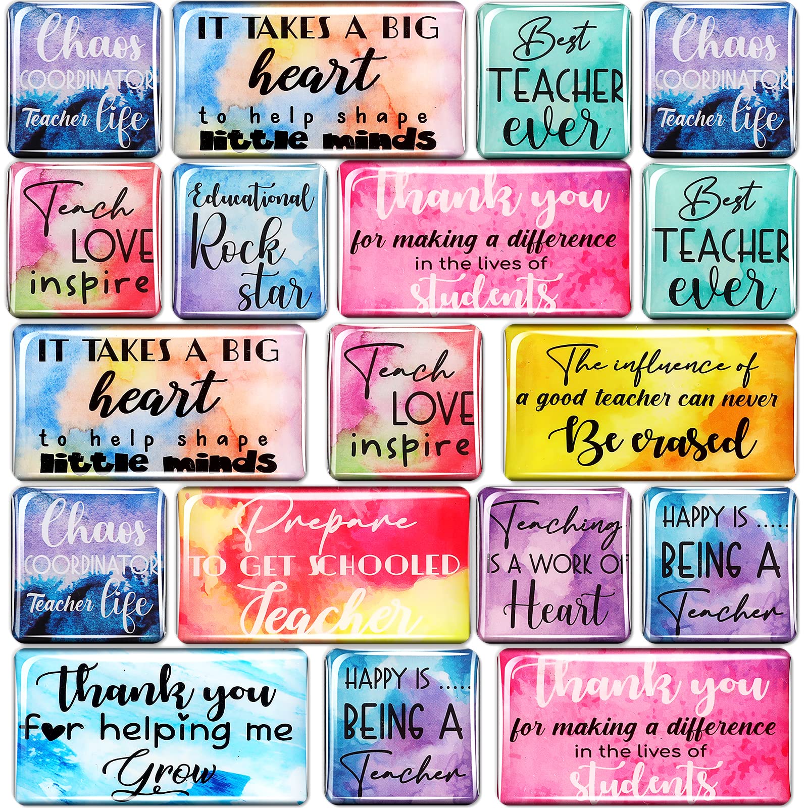 Amazon.com: Oudain 36 Pcs Inspirational Fridge Magnets Positive Magnets ...
