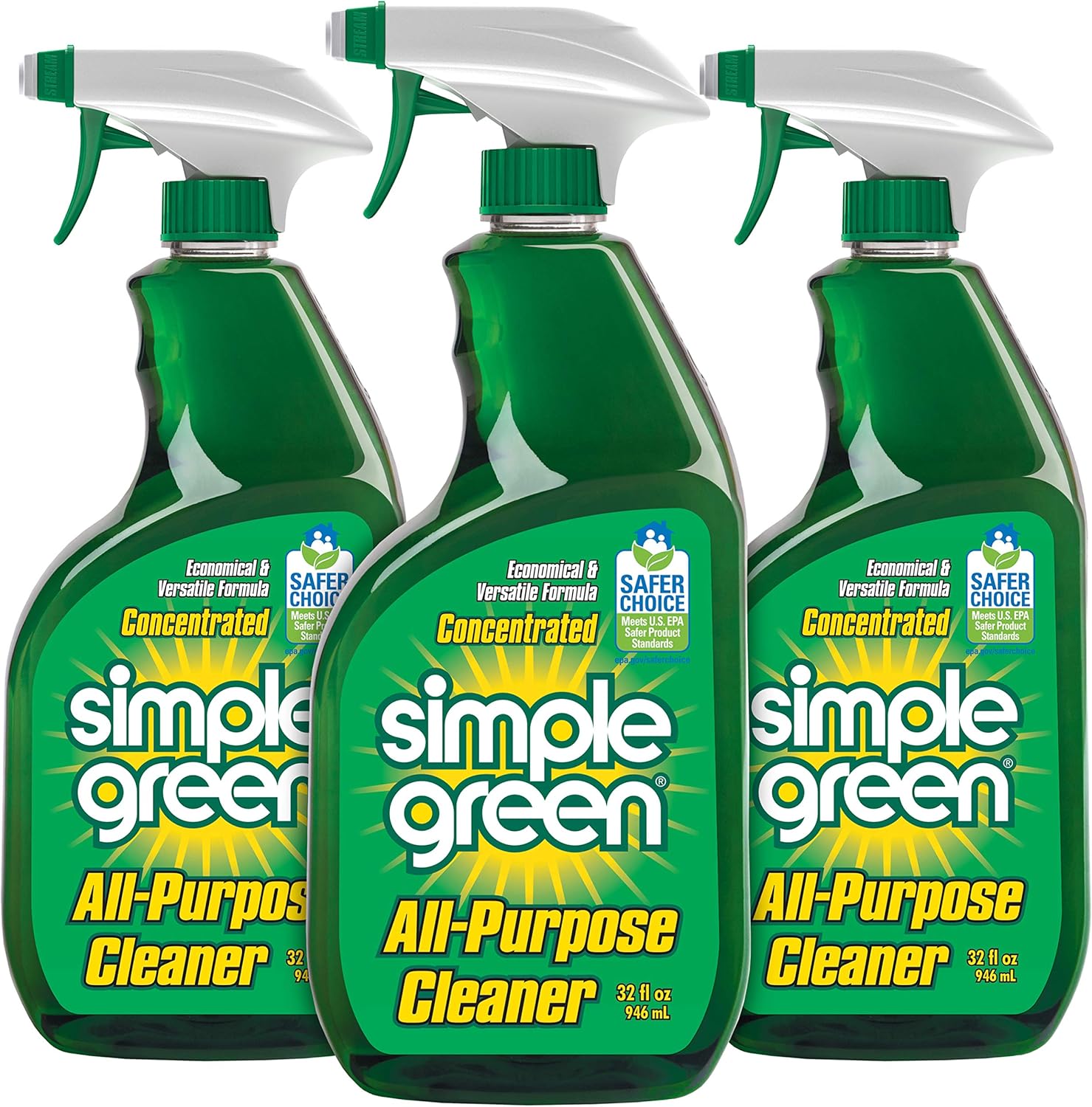 Simple Green AllPurpose Cleaner, 32 Fl Oz (Pack of 3), Original, 96 Fl ...