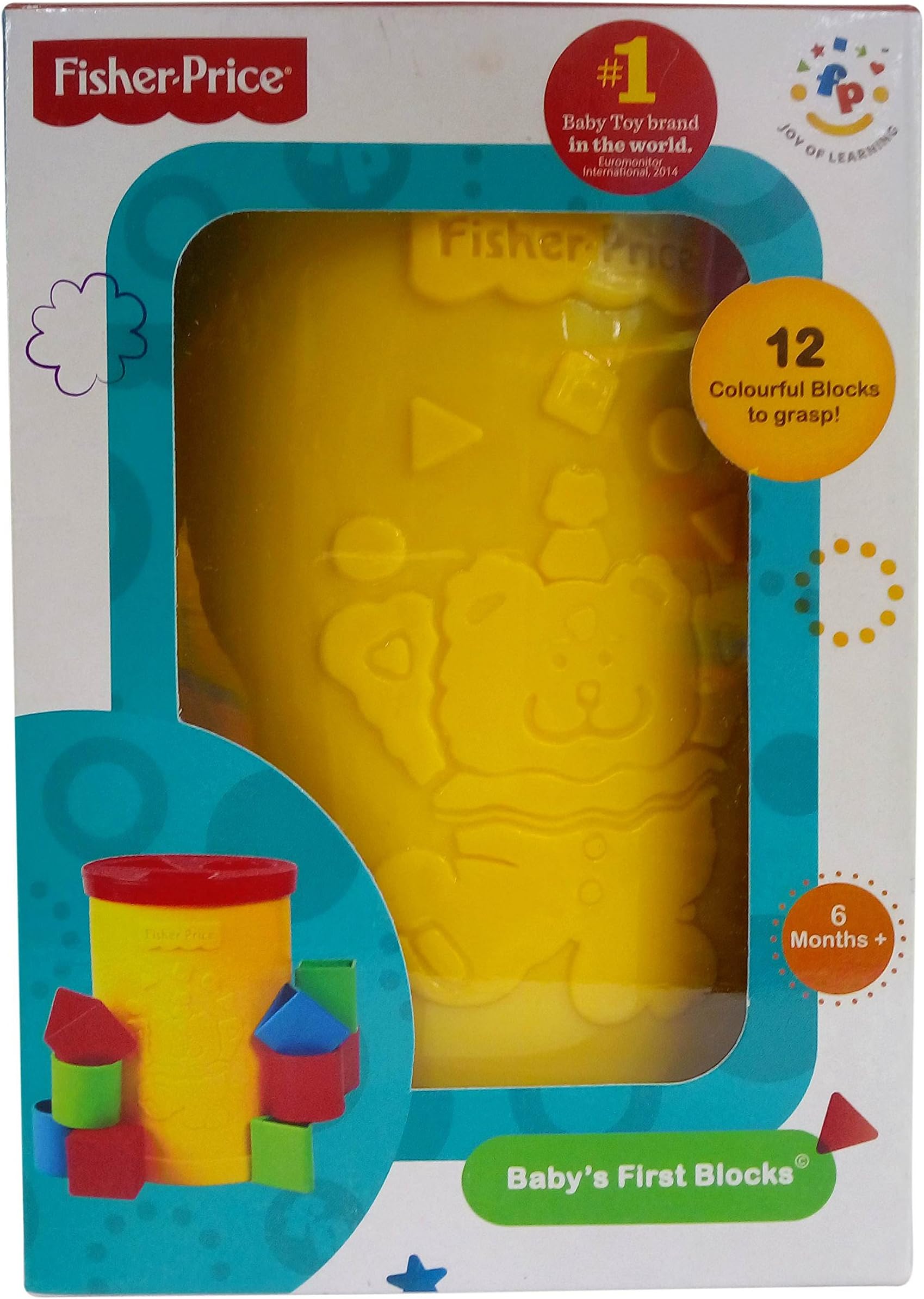 Buy Fisher Price Baby's First Blocks (12 Pcs), 1 Count Carton, Multi ...