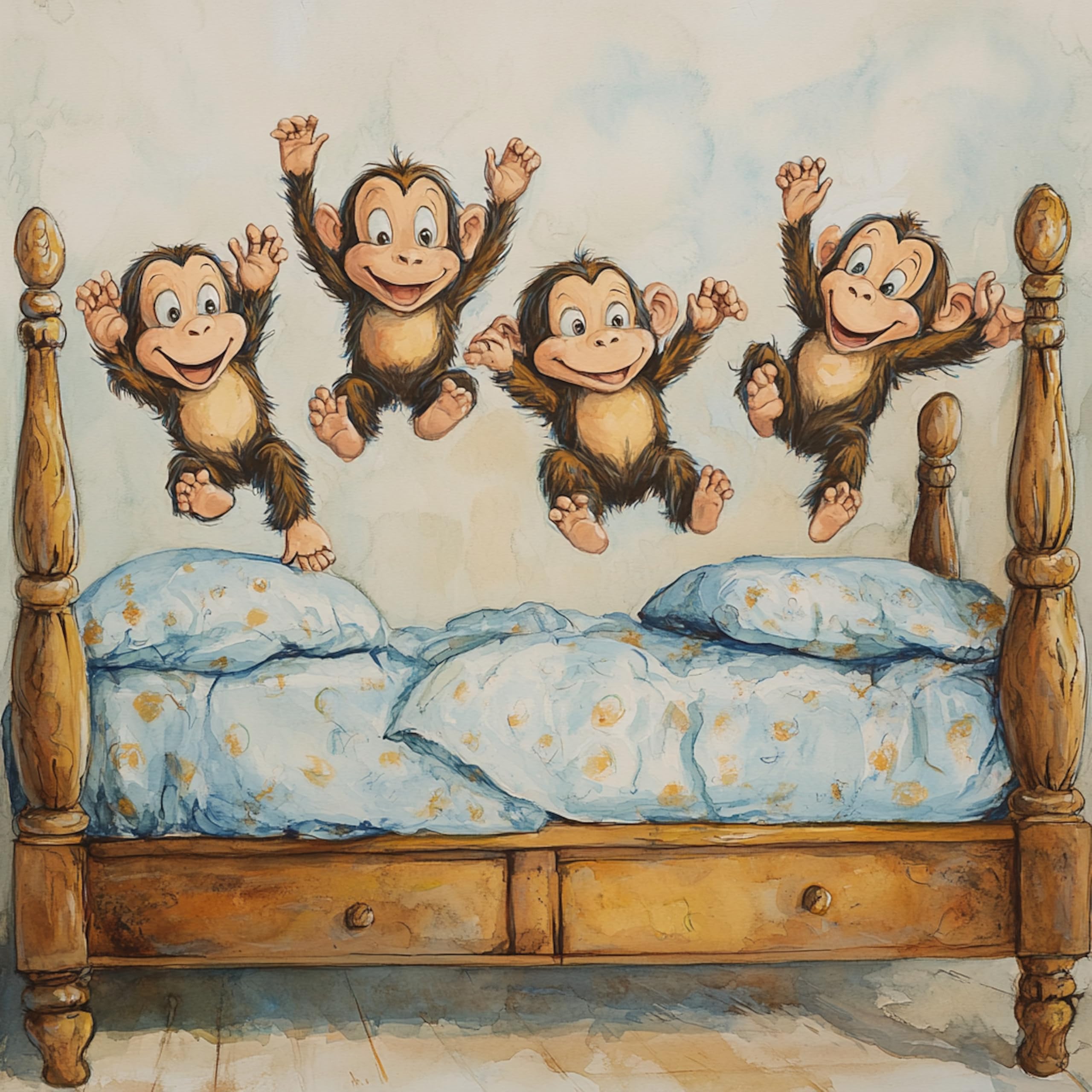 Five Little Monkeys Jumping on the Bed song by All Babies Channel from ...