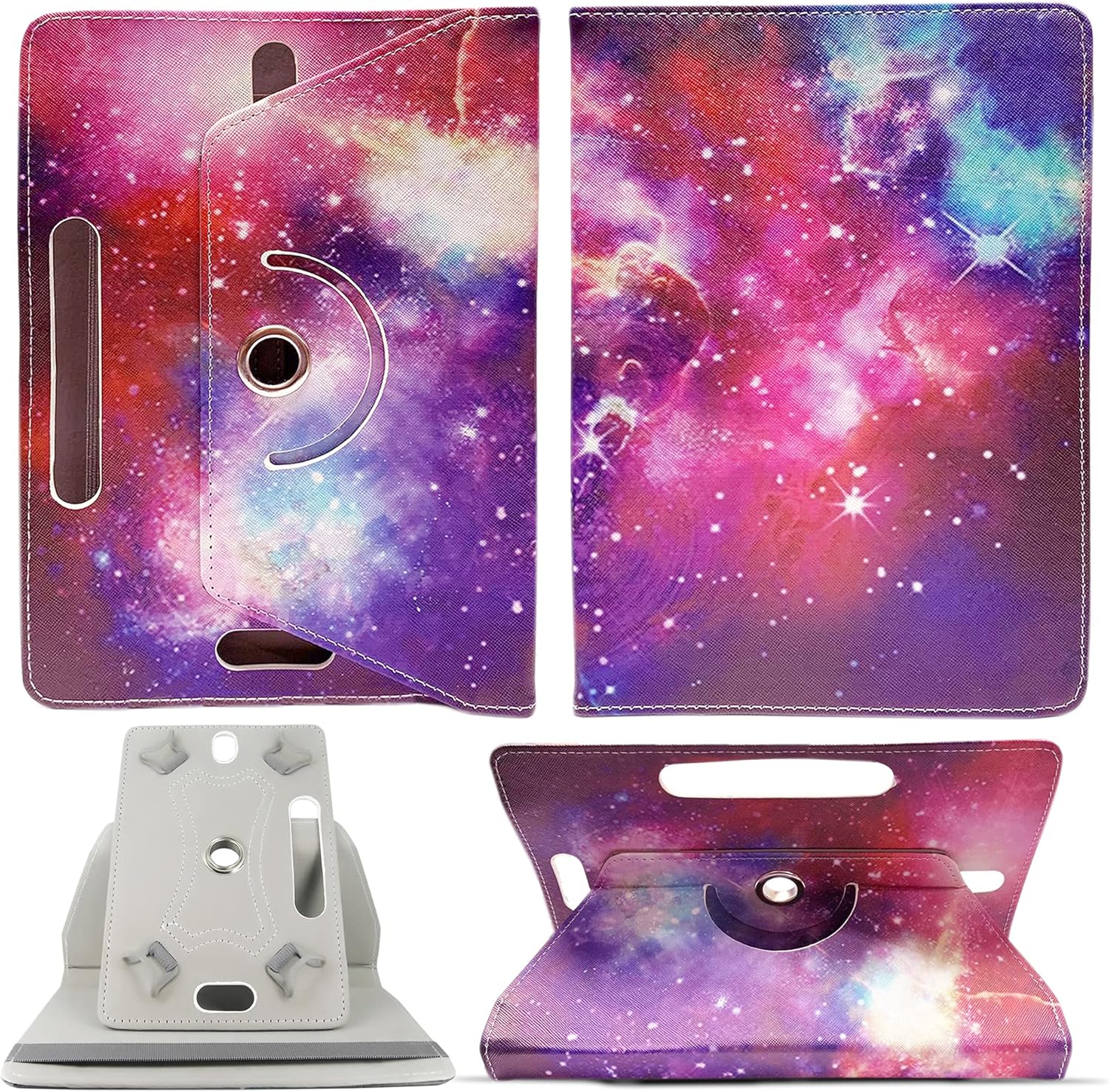 Universal 7 Inch Tablet Case - Premium PU Leather 360 Degree Rotating ...