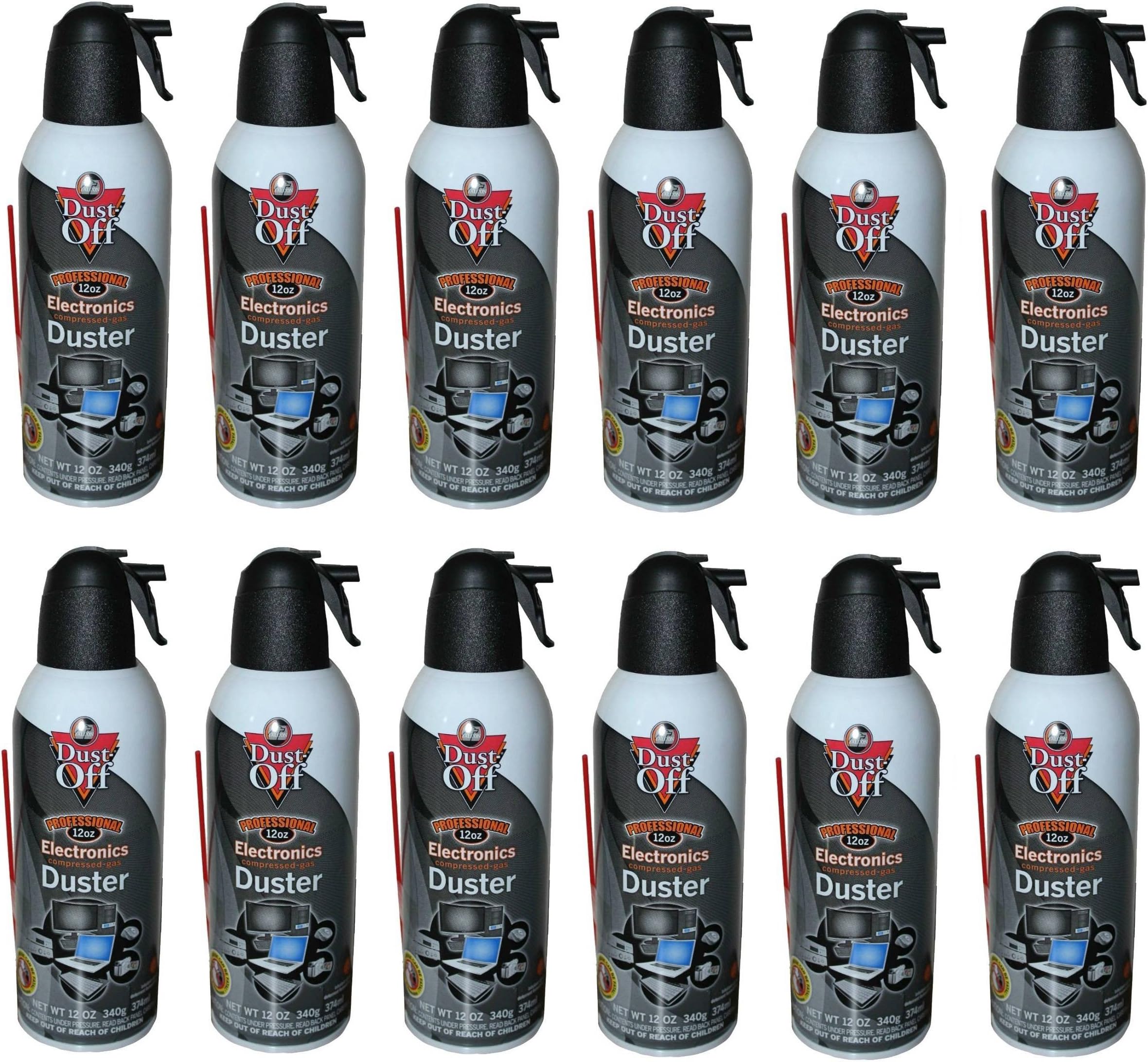 Amazon.com: Dust-Off Disposable Compressed Gas Duster, 10 oz Cans - 12 ...