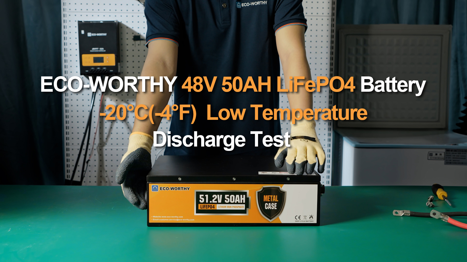 Watch ECO-WORTHY 48V 50Ah Metal Case LiFePO4 Battery on Amazon Live