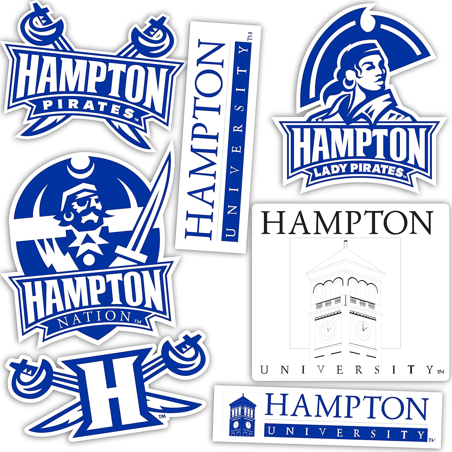 Amazon.com: Desert Cactus Hampton University Sticker Virginia Pirates ...