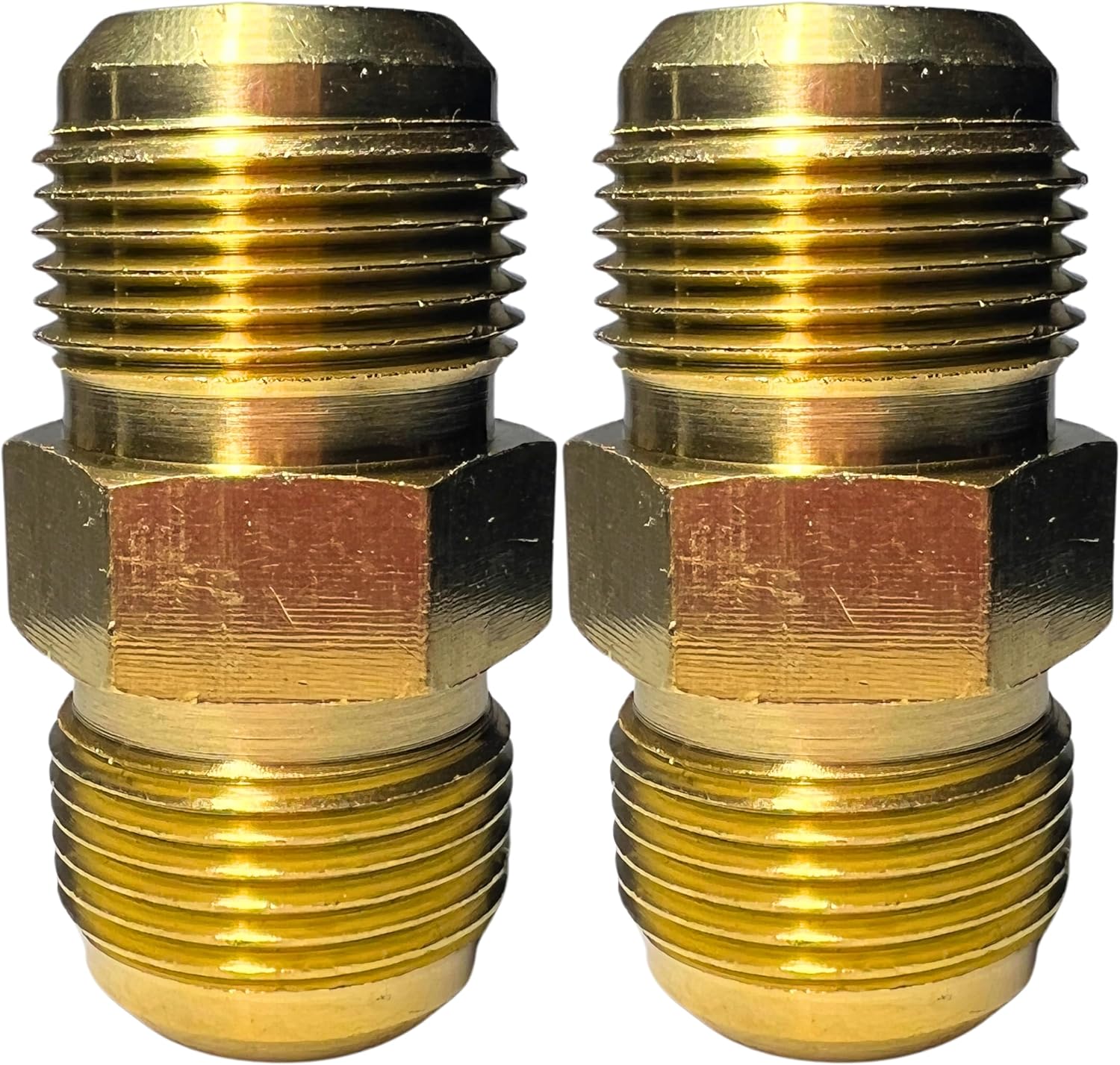 Amazon.com: 2pcs 3/4 Inch x 3/4 Inch Male Flare Connector Gas Adapter ...