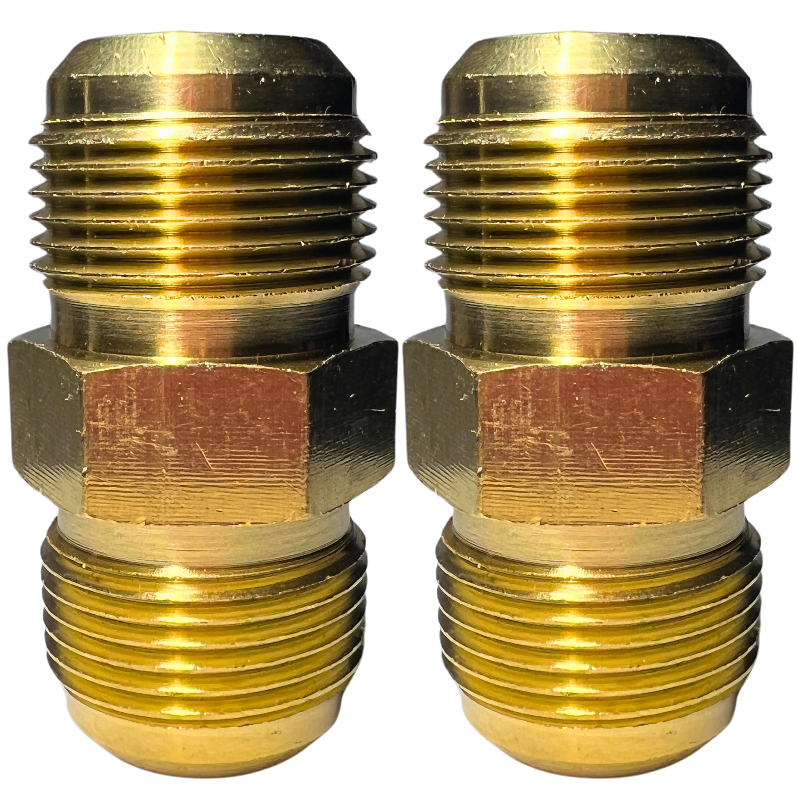 Amazon.com: 2pcs 3/4 Inch x 3/4 Inch Male Flare Connector Gas Adapter ...