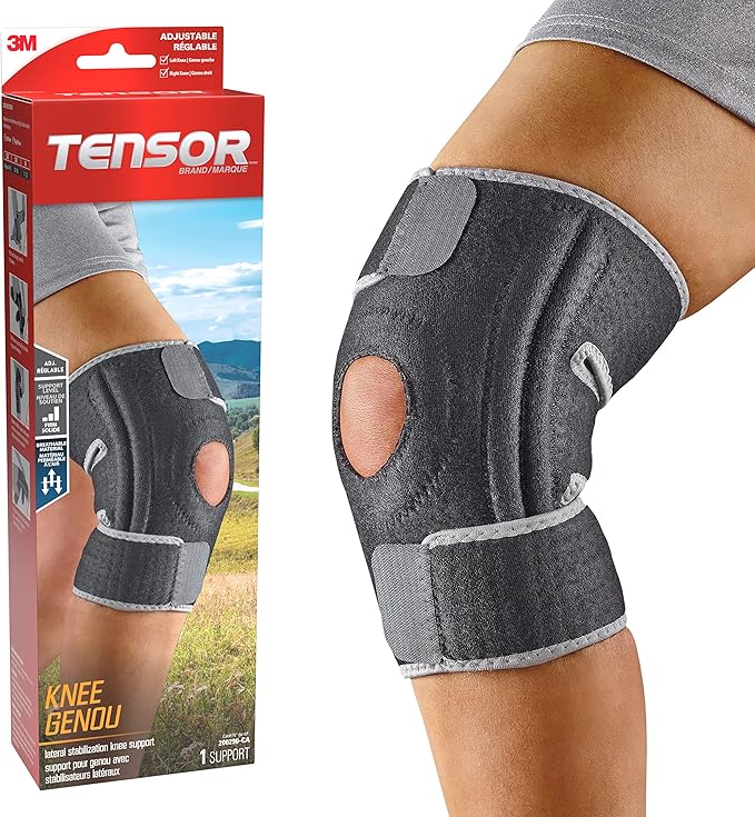 Tensor™ Adjustable Knee Support Brace with Dual Side Stabilizers for ...