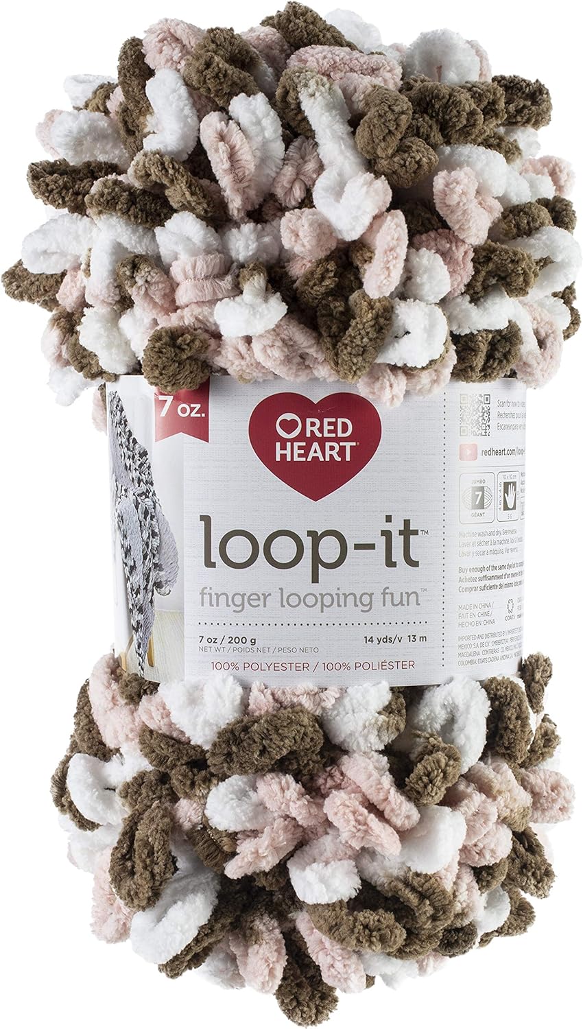 Amazon.com: Red Heart Loop-It Yarn, Truth Or Bare