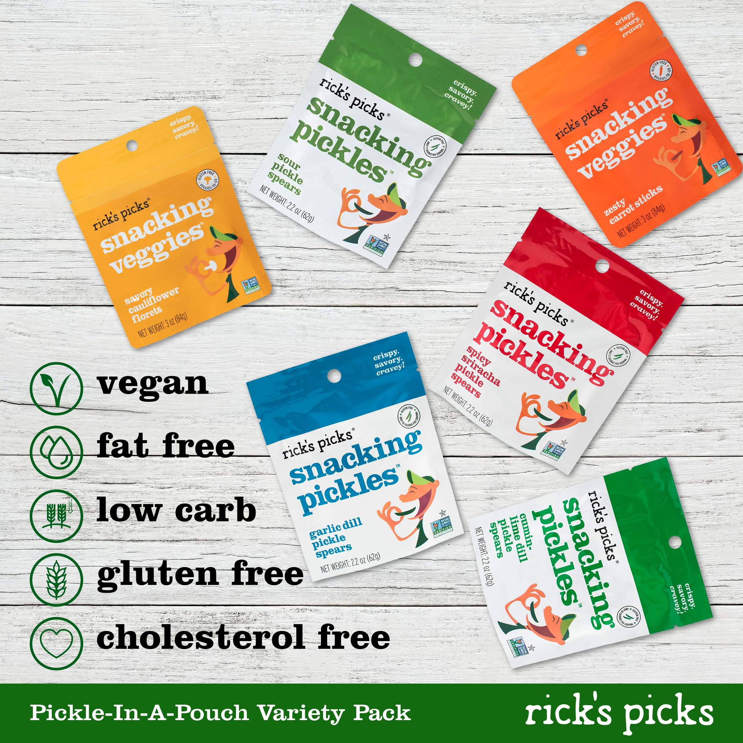 Snapklik.com : Ricks Picks Snacking Pickles In A Pouch, New Tasters ...