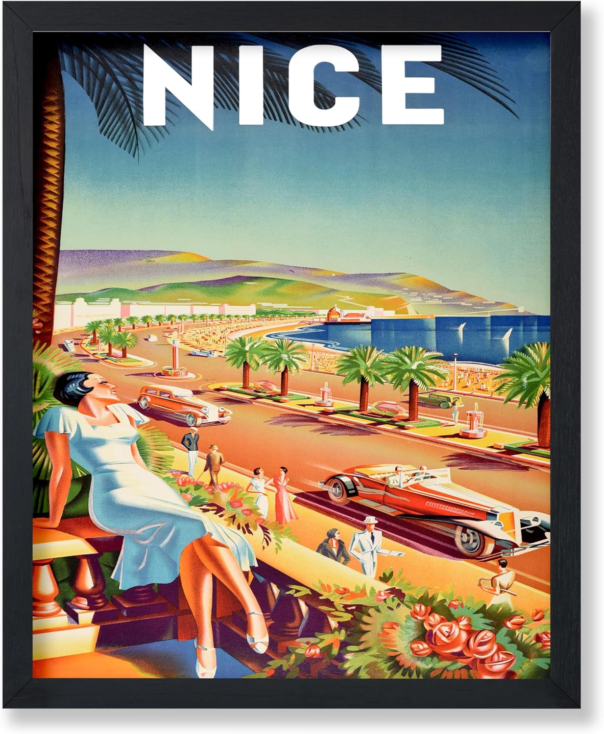 Amazon.com: Poster Master Vintage Travel Poster - Retro Nice Print ...