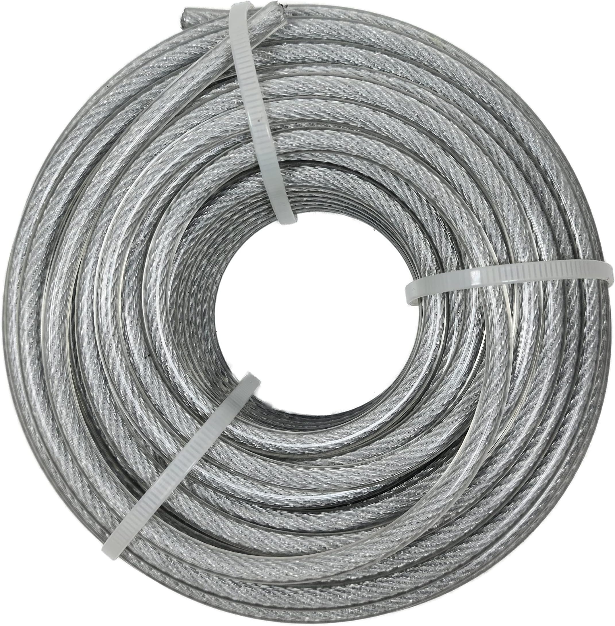 Amazon.com: 1/8-in Coated to 3/16-in x 50-ft Galvanized-Vinyl Steel ...