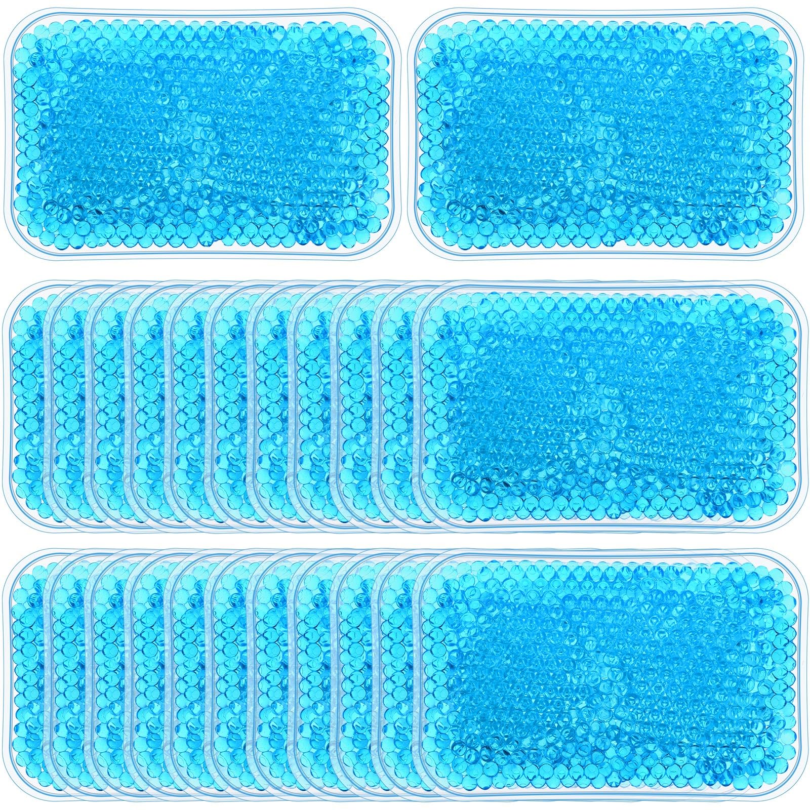 Snapklik.com : TrelaCo 24 Pcs Gel Bead Ice Pack 4 X 6 Inch Reusable Hot ...