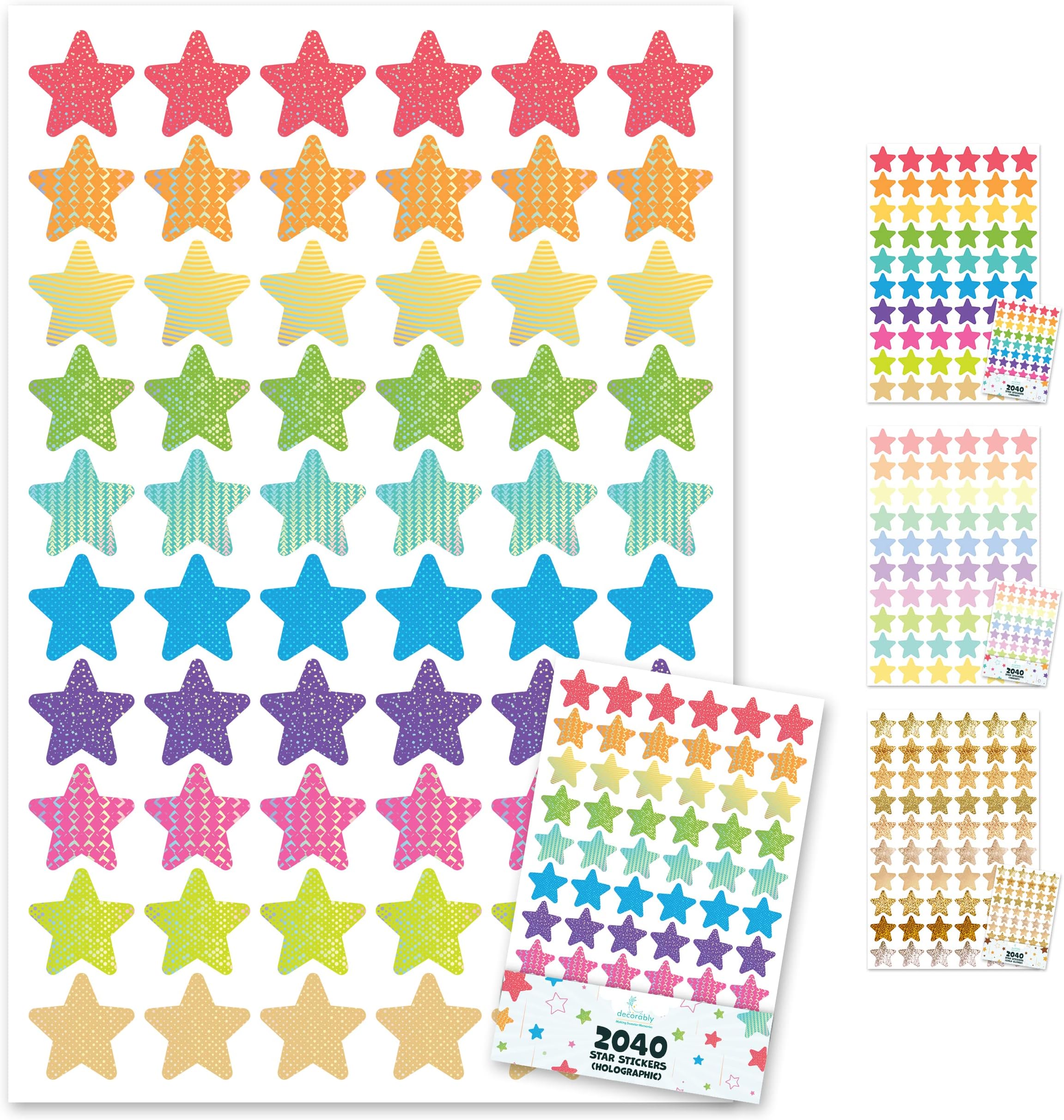Amazon.com: Star School Reward Stickers (10 Sheets, Red)