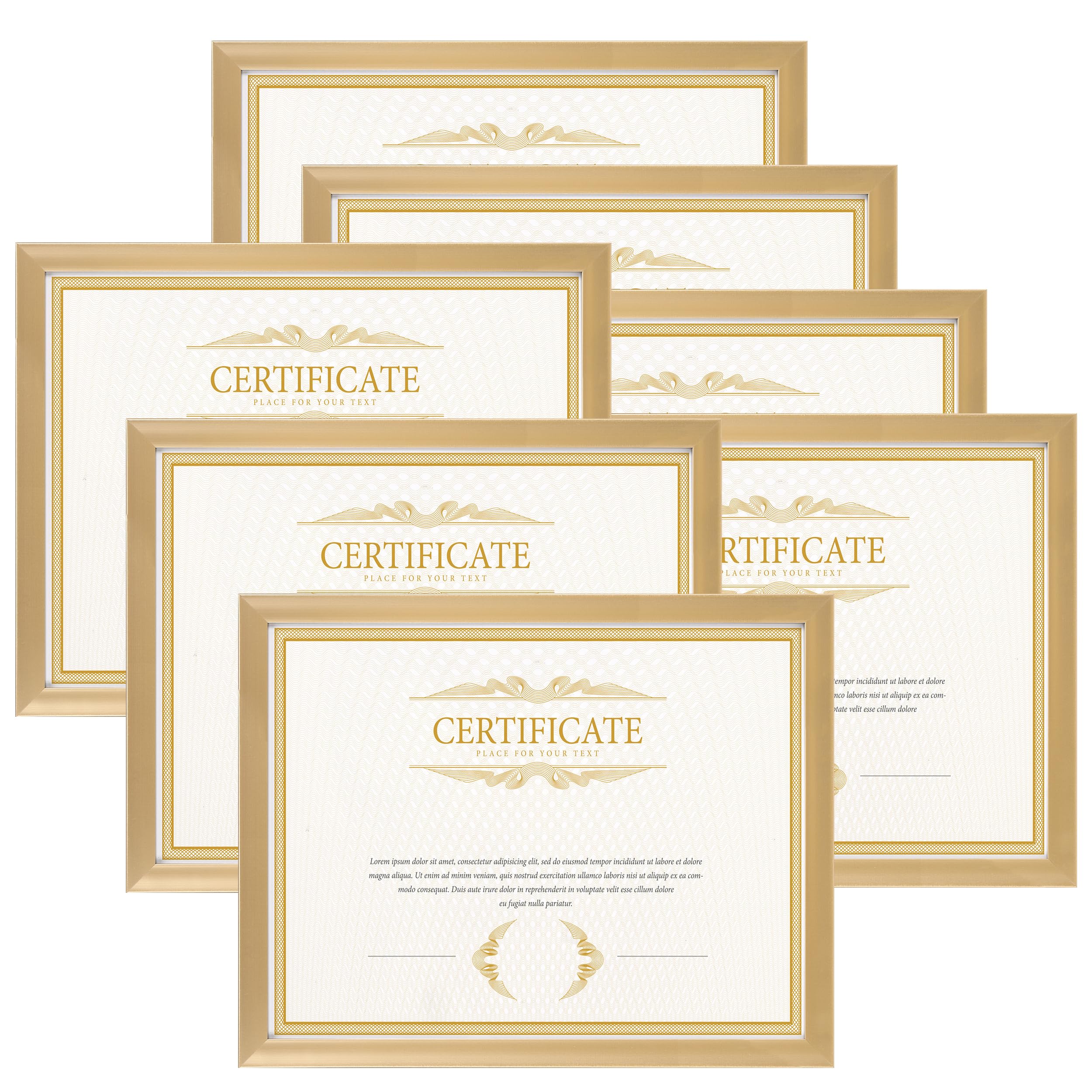 Amazon.com - EYMPEU 8.5x11 Picture Frames Gold Set of 7, 8.5 x 11 ...