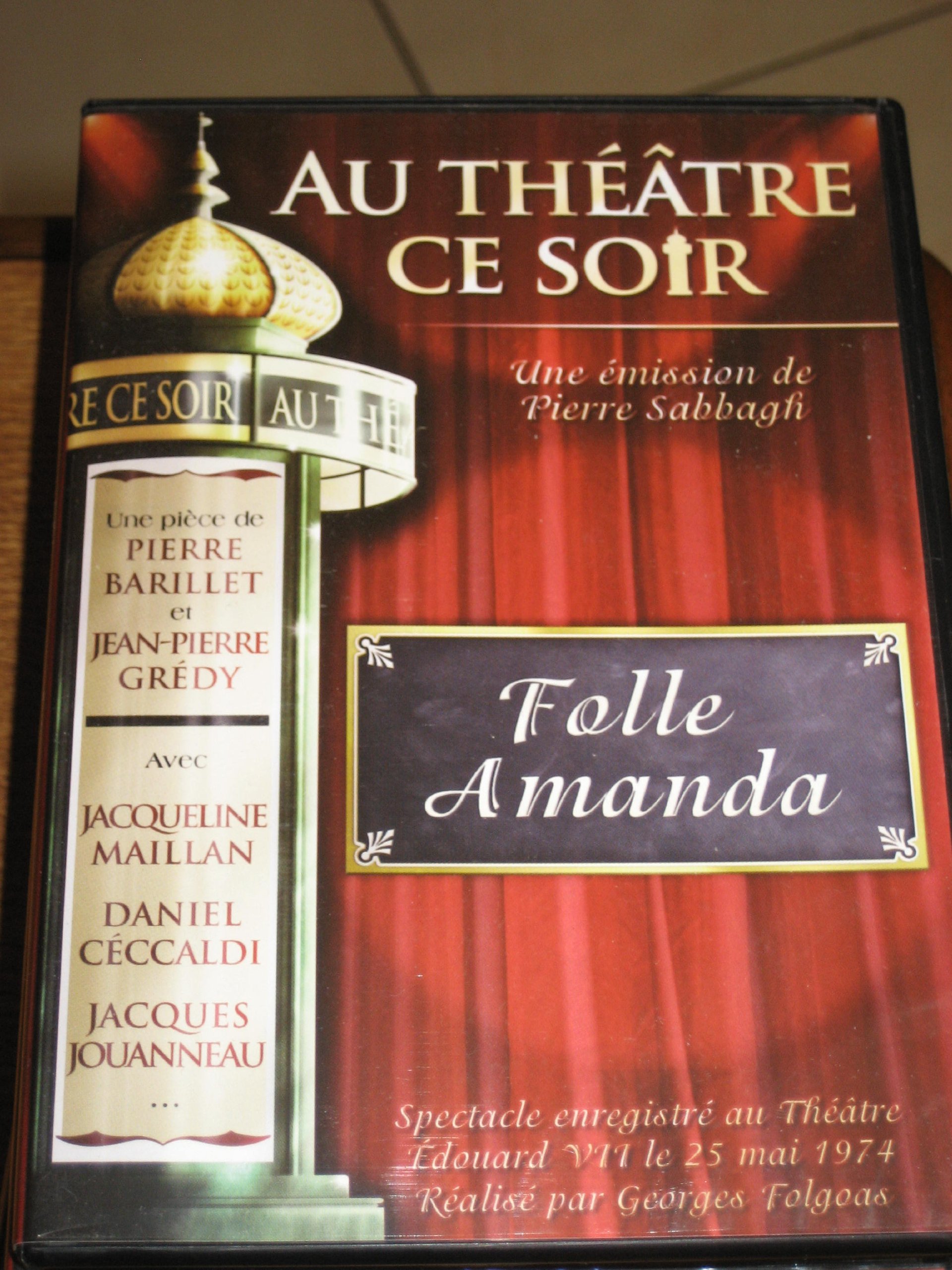 Folle Amanda: Amazon.fr: Jacqueline Maillan, Daniel Ceccaldi, Jacques ...